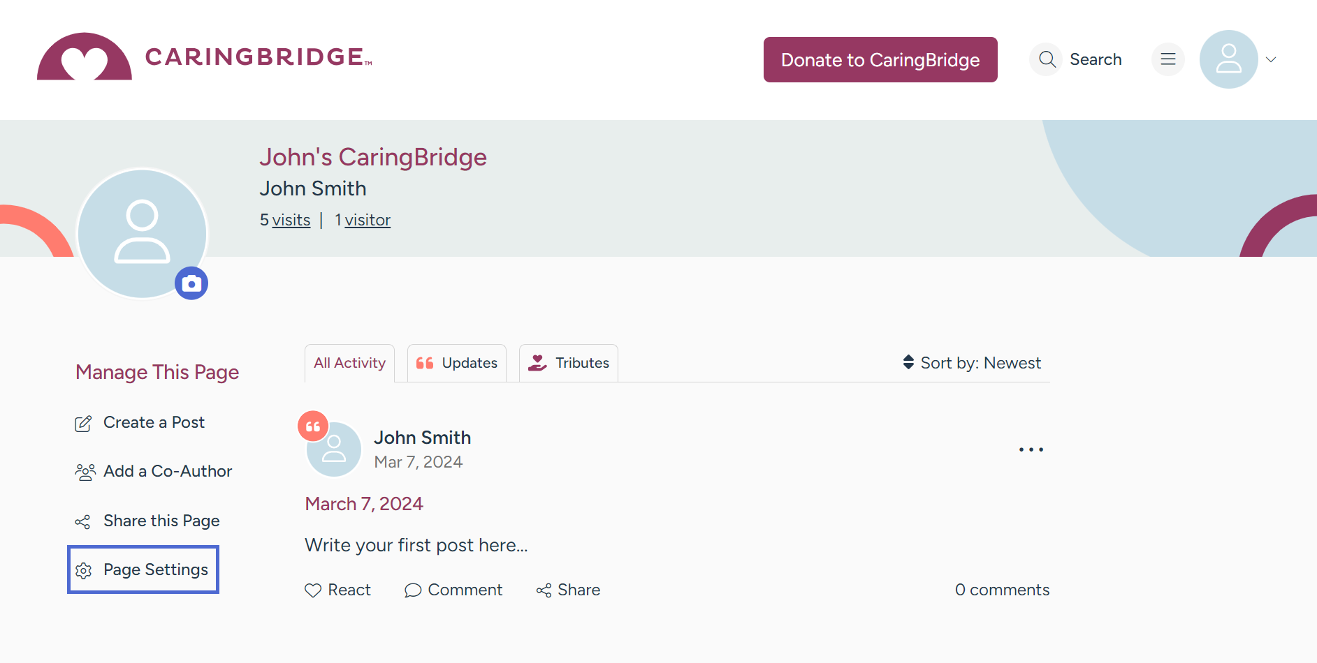 Can I see who is visiting my CaringBridge?