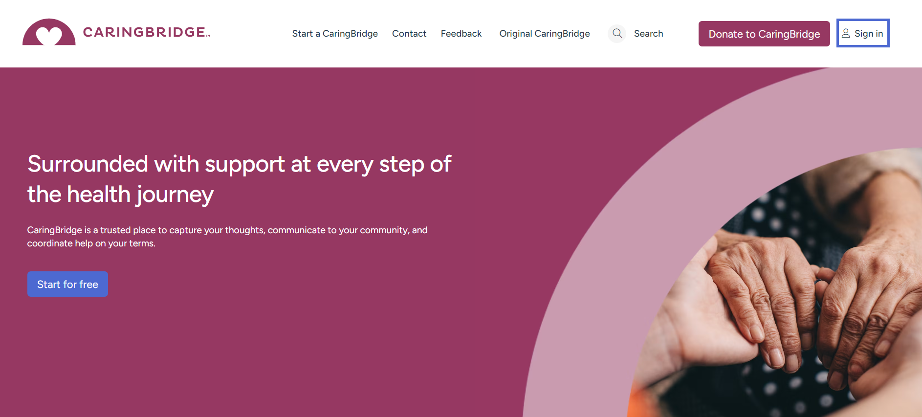 How do I create a new CaringBridge Profile?