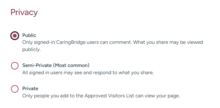 What are the differences between the different privacy settings on ...